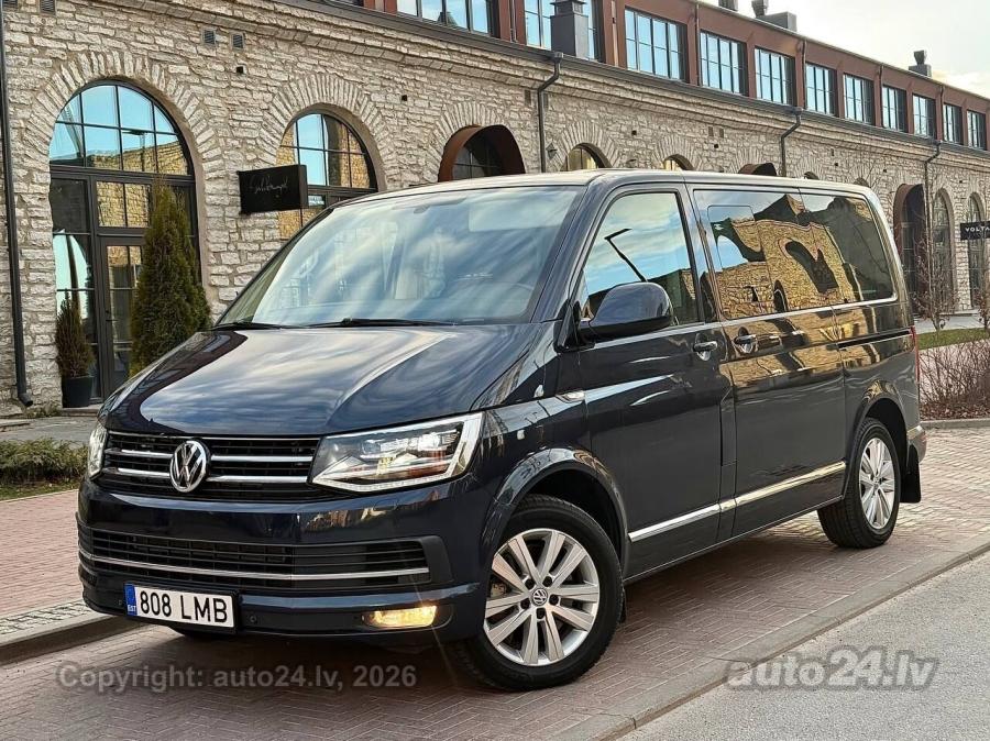 Blue Volkswagen Multivan 2016 in Tallinn, with an engine capacity of 2.00 L and mileage of 228 thousand km for 24999 €, photo 1 on AUTOMOTO.COM.LV