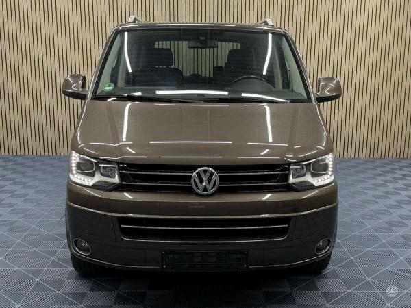 Brown Volkswagen Multivan 2013 in Marijampole, with an engine capacity of 1.97 L and mileage of 204 thousand km for 17350 €, photo 3 on AUTOMOTO.COM.LV