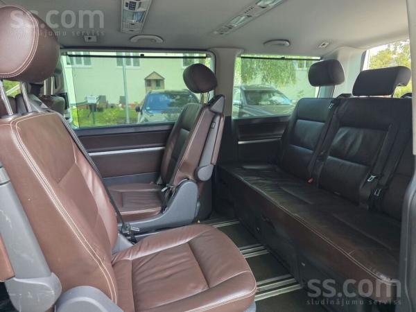 Brown Volkswagen Multivan 2010 in Riga, with an engine capacity of 2.00 L and mileage of 232 thousand km for 14500 €, photo 10 on AUTOMOTO.COM.LV