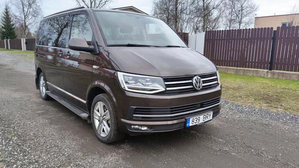 Brown Volkswagen Multivan 2016 in Maardu, with an engine capacity of 0.00 L and mileage of 205 thousand km for 20000 €, photo 1 on AUTOMOTO.COM.LV