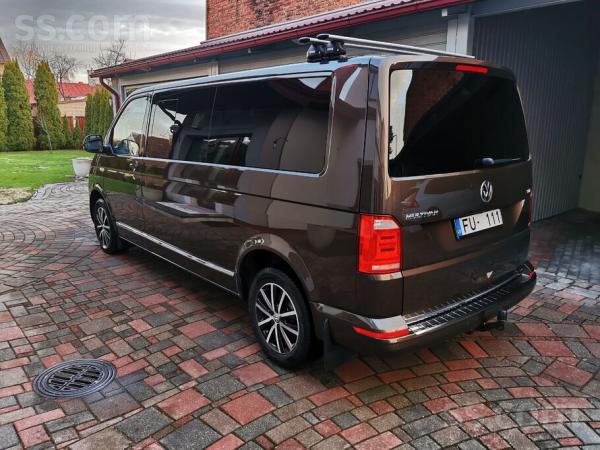 Brown Volkswagen Multivan 2017 in Liepaja, with an engine capacity of 2.00 L and mileage of 193 thousand km for 30500 €, photo 2 on AUTOMOTO.COM.LV