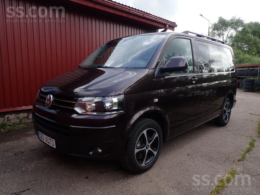 Brown Volkswagen Multivan 2010 in Liepaja, with an engine capacity of 2.00 L and mileage of 171 thousand km for 14450 €, photo 6 on AUTOMOTO.COM.LV