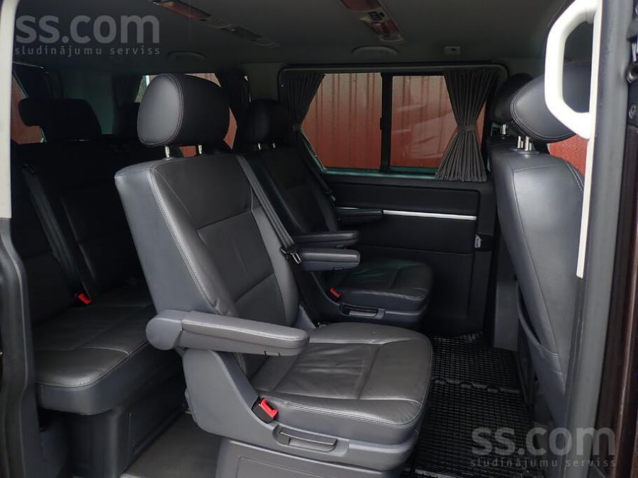Brown Volkswagen Multivan 2010 in Liepaja, with an engine capacity of 2.00 L and mileage of 221 thousand km for 14550 €, photo 6 on AUTOMOTO.COM.LV