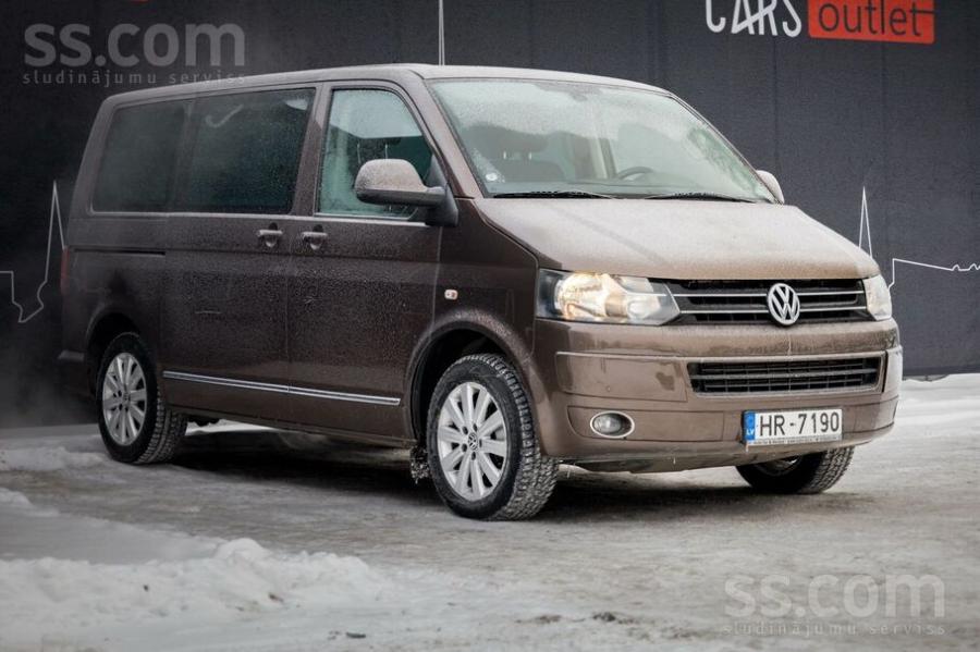 Brown Volkswagen Multivan 2011 in Riga, with an engine capacity of 2.00 L and mileage of 207 thousand km for 16990 €, photo 3 on AUTOMOTO.COM.LV