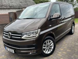 Brown Volkswagen Multivan 2017 in Vilnius, with an engine capacity of 1.97 L and mileage of 215 thousand km for 27755 €, photo  on AUTOMOTO.COM.LV