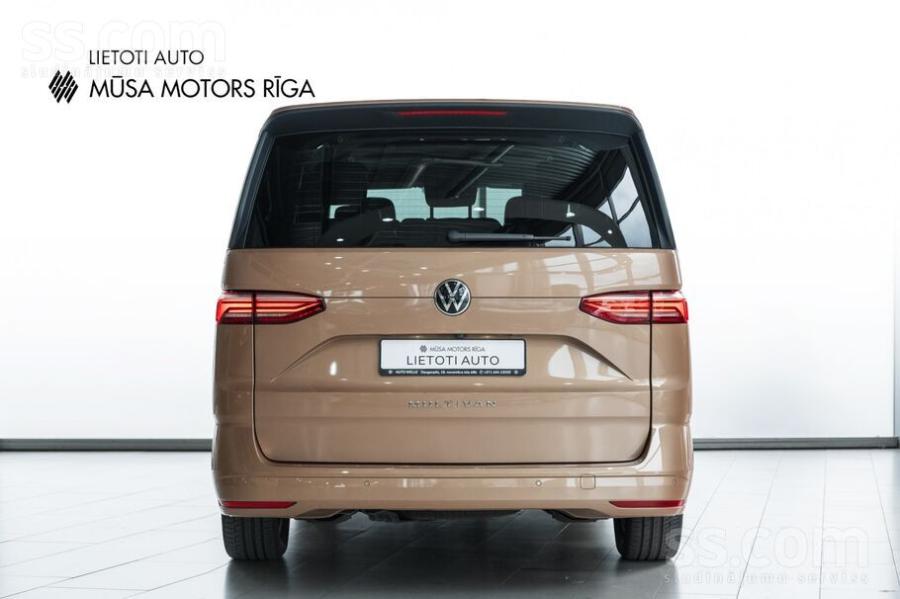 Brown Volkswagen Multivan 2024 in Riga, with an engine capacity of 2.00 L and mileage of 92 thousand km for 45800 €, photo 5 on AUTOMOTO.COM.LV