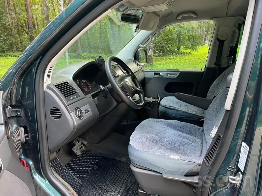 Zaļš Volkswagen Multivan 2005 Rīga, ar dzinēja tilpumu 2.50 L un nobraukumu 0 tūkst. km par 6399 €, foto 10 vietnē AUTOMOTO.COM.LV