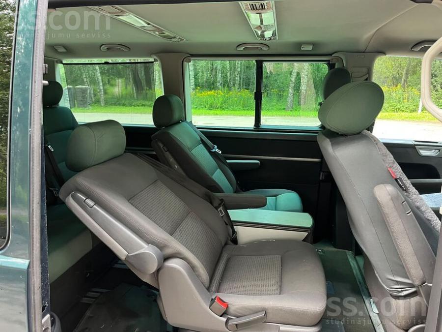 Zaļš Volkswagen Multivan 2005 Rīga, ar dzinēja tilpumu 2.50 L un nobraukumu 0 tūkst. km par 6399 €, foto 20 vietnē AUTOMOTO.COM.LV