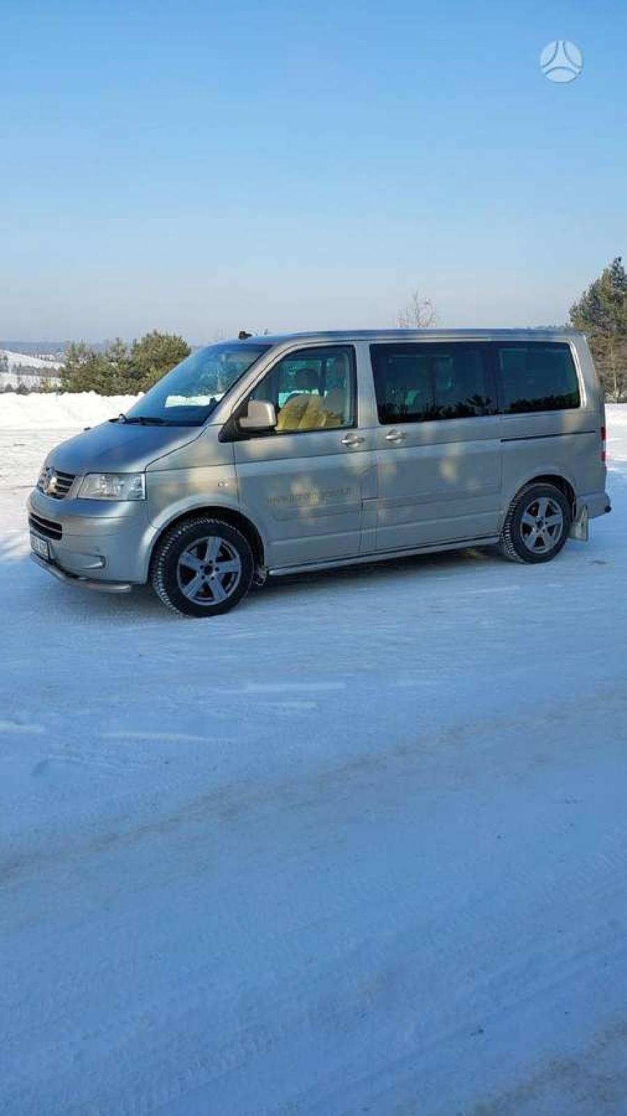Green Volkswagen Multivan 2005 in Prienai, with an engine capacity of 3.19 L and mileage of 252 thousand km for 8800 €, photo 1 on AUTOMOTO.COM.LV