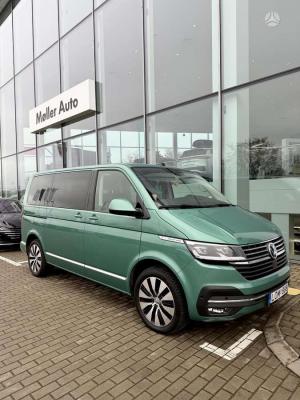 Green Volkswagen Multivan 2020 in Vilnius, with an engine capacity of 1.97 L and mileage of 139 thousand km for 43500 €, photo  on AUTOMOTO.COM.LV