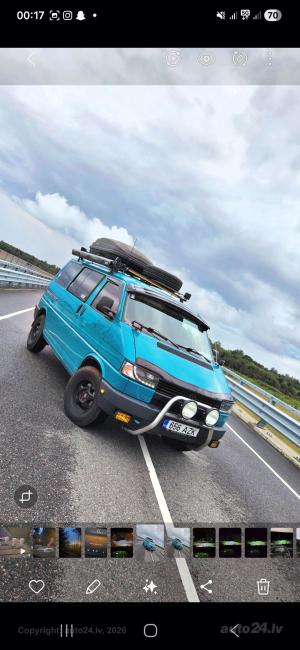 Zaļš Volkswagen Multivan 1991 Rakvere, ar dzinēja tilpumu 2.40 L un nobraukumu 452 tūkst. km par 5500 €, foto  vietnē AUTOMOTO.COM.LV