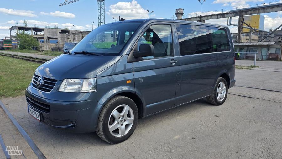 Grey Volkswagen Multivan 2007 in Klaipeda, with an engine capacity of 2.50 L and mileage of 274 thousand km for 6690 €, photo 1 on AUTOMOTO.COM.LV