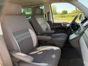 Grey Volkswagen Multivan 2013 in Vilnius, with an engine capacity of 1.97 L and mileage of 267 thousand km for 13950 €, photo 22 on AUTOMOTO.COM.LV