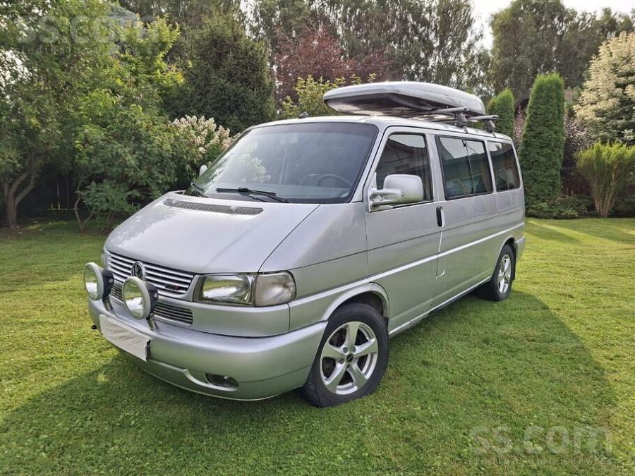 Grey Volkswagen Multivan 2001 in Riga, with an engine capacity of 2.50 L and mileage of 444 thousand km for 7200 €, photo 13 on AUTOMOTO.COM.LV