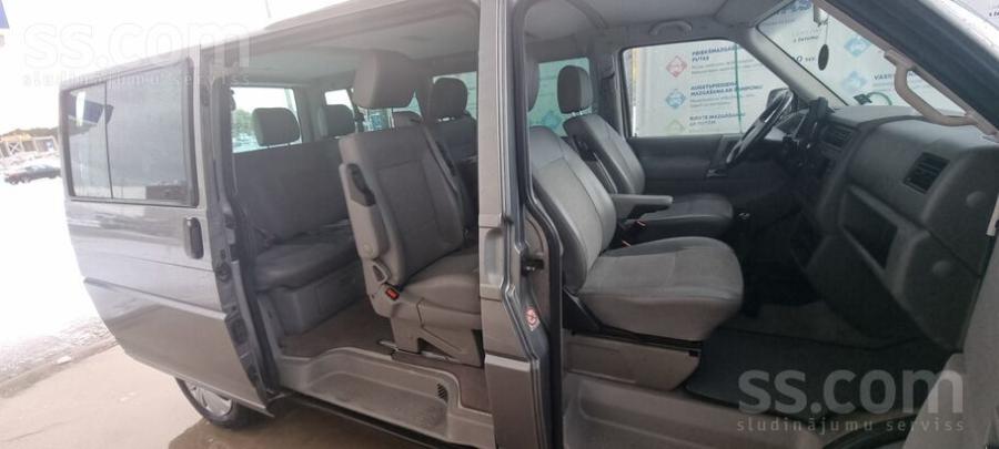 Pelēks Volkswagen Multivan 2002 Liepāja, ar dzinēja tilpumu 2.50 L un nobraukumu 327 tūkst. km par 8400 €, foto 11 vietnē AUTOMOTO.COM.LV