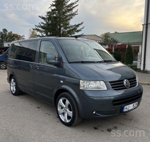 Volkswagen Multivan 2005 in Riga on AUTOMOTO.COM.LV Grey Volkswagen Multivan 2005 in Riga, with an engine capacity of 2.50 L and mileage of 282 thousand km for 7850 €, photo 1 on AUTOMOTO.COM.LV