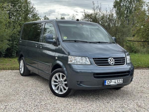 Grey Volkswagen Multivan 2006 in Tukums, with an engine capacity of 2.50 L and mileage of 320 thousand km for 8490 €, photo 1 on AUTOMOTO.COM.LV