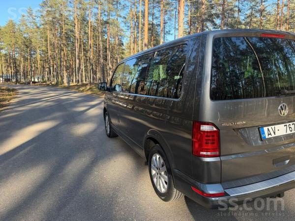 Grey Volkswagen Multivan 2019 in Riga, with an engine capacity of 2.00 L and mileage of 128 thousand km for 30000 €, photo 1 on AUTOMOTO.COM.LV