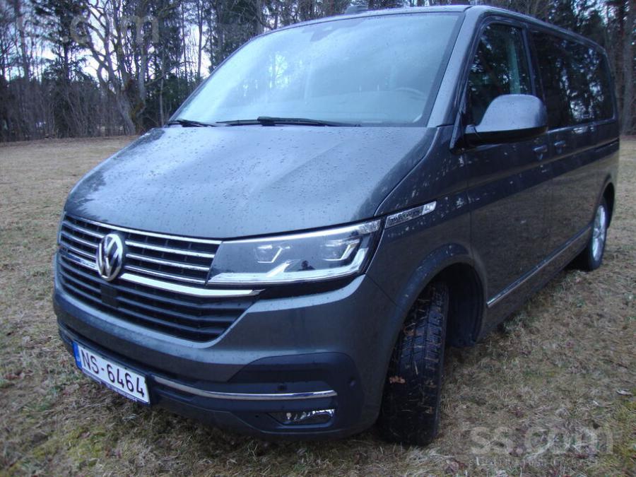 Grey Volkswagen Multivan 2020 in Riga, with an engine capacity of 2.00 L and mileage of 132 thousand km for 34900 €, photo 1 on AUTOMOTO.COM.LV