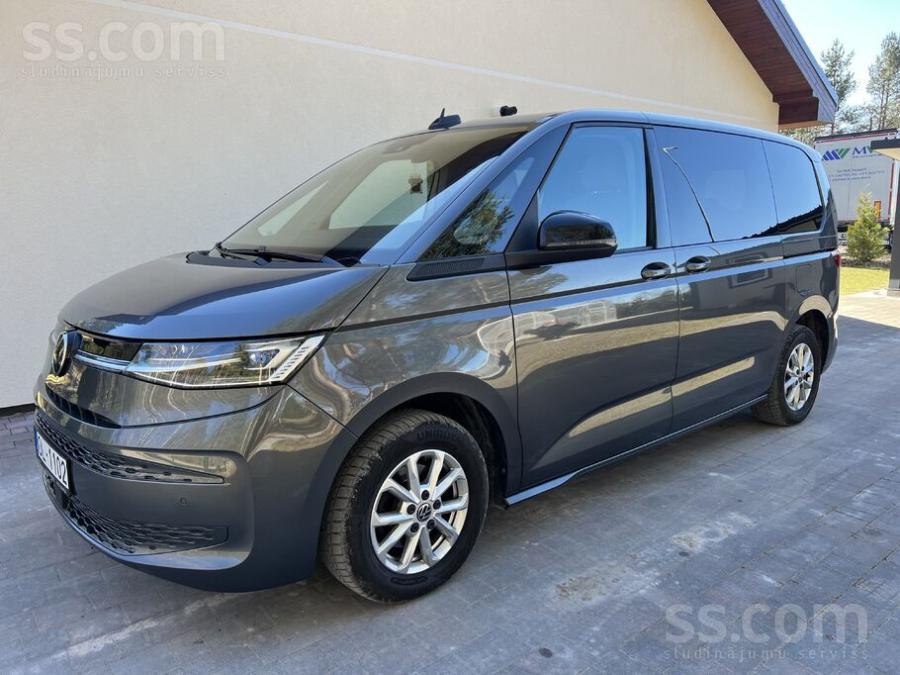 Grey Volkswagen Multivan 2023 in Jurmala, with an engine capacity of 2.00 L and mileage of 0 thousand km for 39950 €, photo 1 on AUTOMOTO.COM.LV