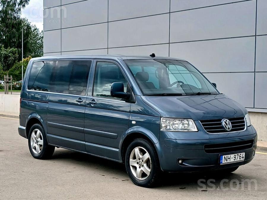 Grey Volkswagen Multivan 2004 in Riga, with an engine capacity of 2.50 L and mileage of 0 thousand km for 5890 €, photo 1 on AUTOMOTO.COM.LV