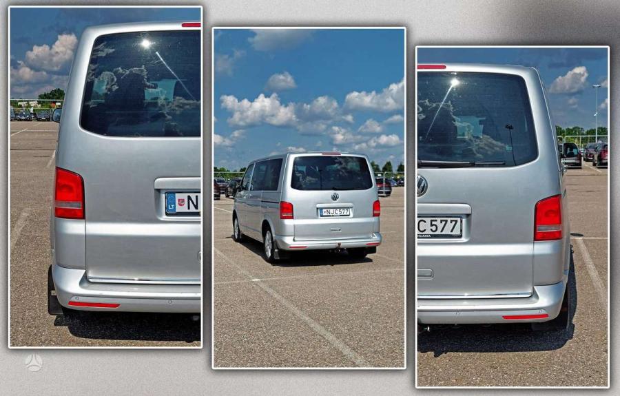 Grey Volkswagen Multivan 2014 in Vilnius, with an engine capacity of 2.00 L and mileage of 260 thousand km for 19300 €, photo 34 on AUTOMOTO.COM.LV