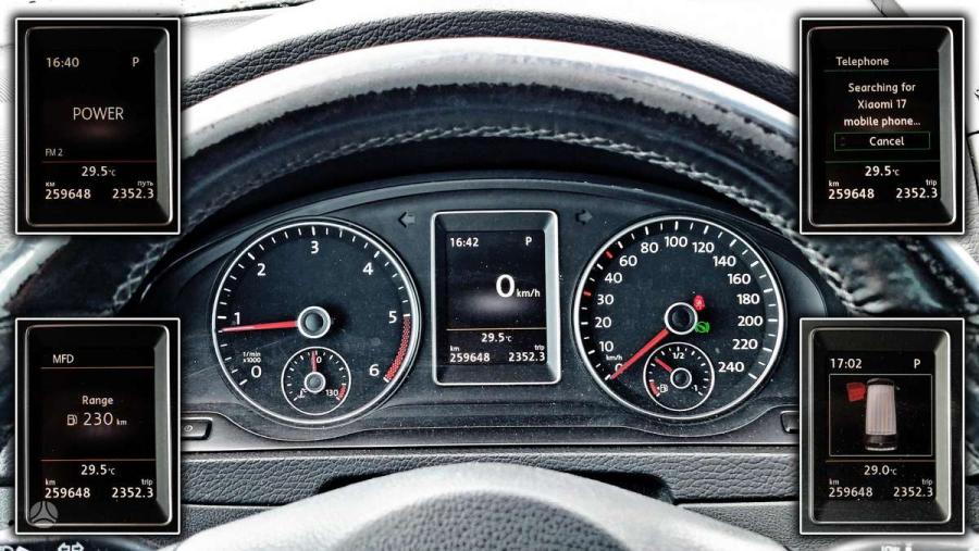 Pelēks Volkswagen Multivan 2014 Viļņa, ar dzinēja tilpumu 2.00 L un nobraukumu 260 tūkst. km par 18900 €, foto 27 vietnē AUTOMOTO.COM.LV