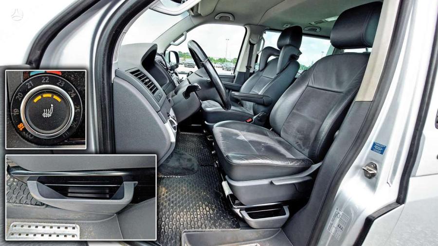 Pelēks Volkswagen Multivan 2014 Viļņa, ar dzinēja tilpumu 2.00 L un nobraukumu 260 tūkst. km par 18900 €, foto 28 vietnē AUTOMOTO.COM.LV