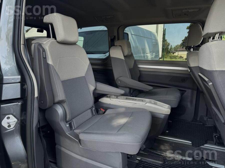 Grey Volkswagen Multivan 2023 in Riga, with an engine capacity of 2.00 L and mileage of 118 thousand km for 39950 €, photo 21 on AUTOMOTO.COM.LV