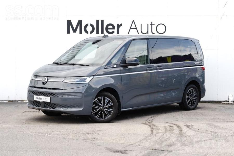 Grey Volkswagen Multivan 2023 in Riga, with an engine capacity of 1.40 L and mileage of 92 thousand km for 44950 €, photo 1 on AUTOMOTO.COM.LV