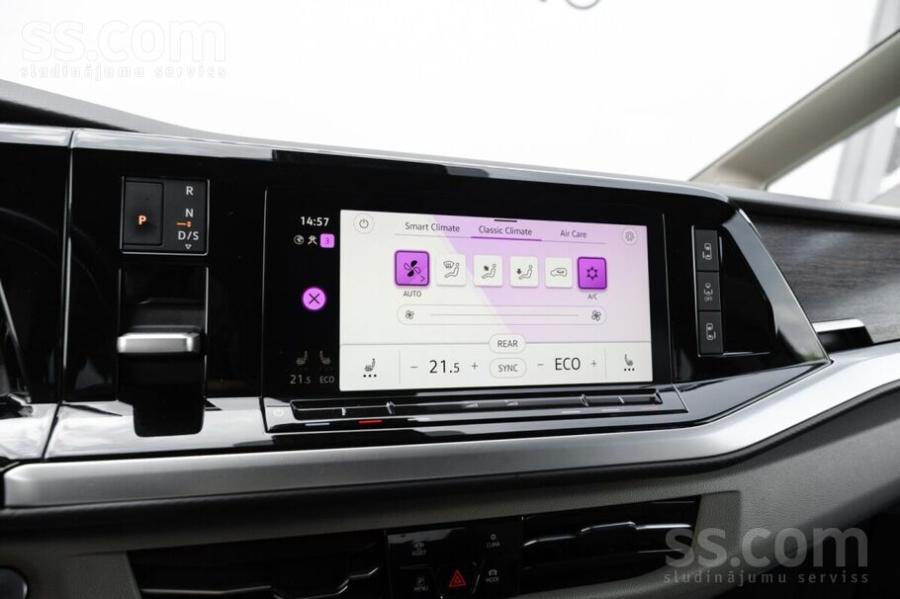Grey Volkswagen Multivan 2023 in Riga, with an engine capacity of 1.40 L and mileage of 92 thousand km for 44950 €, photo 30 on AUTOMOTO.COM.LV