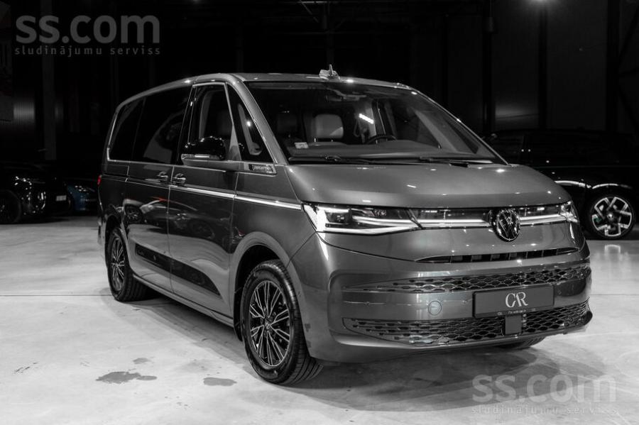 Pelēks Volkswagen Multivan 2024 Rīga, ar dzinēja tilpumu 2.00 L un nobraukumu 6 tūkst. km par 53880 €, foto 4 vietnē AUTOMOTO.COM.LV