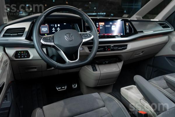 Grey Volkswagen Multivan 2024 in Riga, with an engine capacity of 2.00 L and mileage of 6 thousand km for 53880 €, photo 9 on AUTOMOTO.COM.LV