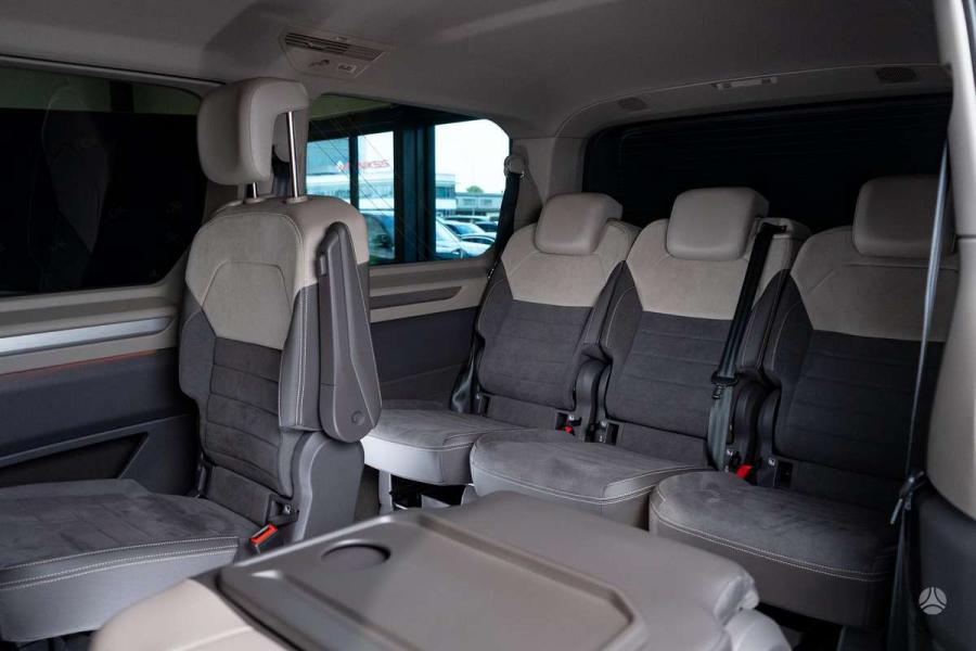 Grey Volkswagen Multivan 2024 in Riga, with an engine capacity of 1.97 L and mileage of 6 thousand km for 53880 €, photo 16 on AUTOMOTO.COM.LV