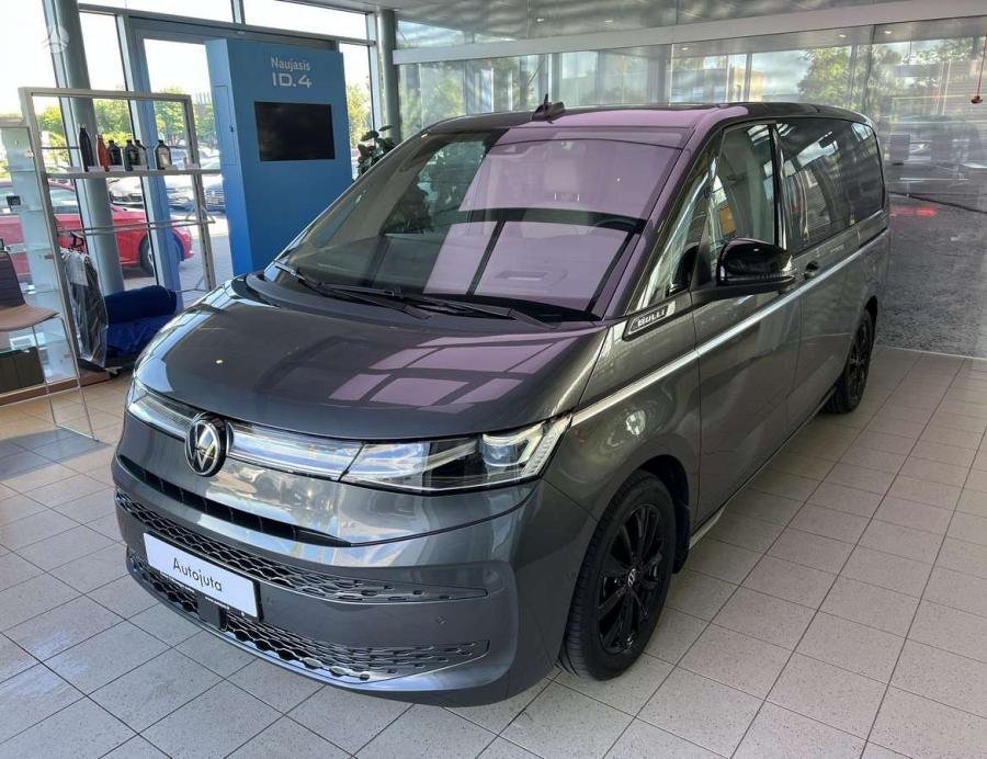 Pelēks Volkswagen Multivan 2025 Kauņa, ar dzinēja tilpumu 1.98 L un nobraukumu 17 tūkst. km par 66500 €, foto 1 vietnē AUTOMOTO.COM.LV