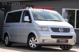 Grey Volkswagen Multivan 2007 in Tukums, with an engine capacity of 2.50 L and mileage of 303 thousand km for 8200 €, photo  on AUTOMOTO.COM.LV