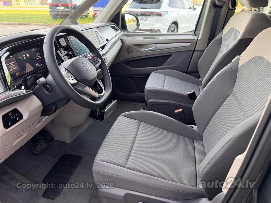 Grey Volkswagen Multivan 2025 in Viljandi, with an engine capacity of 2.00 L and mileage of 1 thousand km for 52001 €, photo 12 on AUTOMOTO.COM.LV