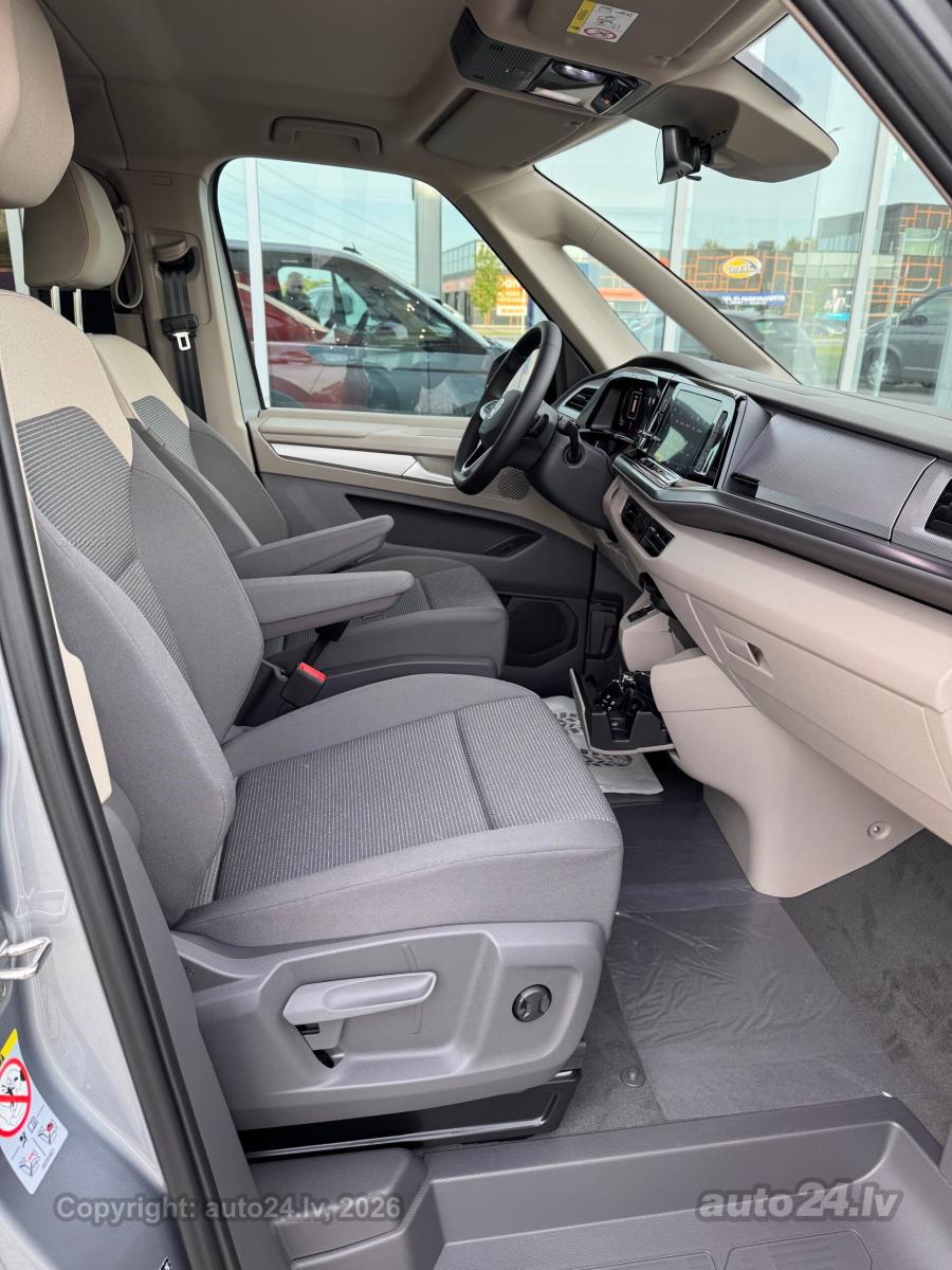 Grey Volkswagen Multivan 2026 in Viljandi, with an engine capacity of 2.00 L and mileage of 1 thousand km for 56990 €, photo 12 on AUTOMOTO.COM.LV