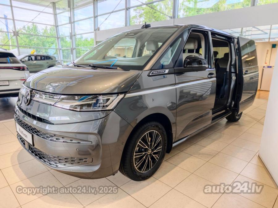 Grey Volkswagen Multivan 2026 in Johvi, with an engine capacity of 2.00 L and mileage of 0 thousand km for 69882 €, photo 1 on AUTOMOTO.COM.LV