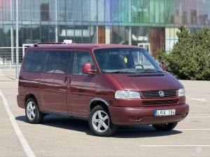 Red Volkswagen Multivan 1996 in Siauliai, with an engine capacity of 2.50 L and mileage of 220 thousand km for 2700 €, photo  on AUTOMOTO.COM.LV