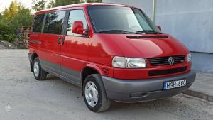 Красный Фольксваген Мультиван 1997 в Пакруойис, объемом двигателя 2.50 л и пробегом 445 тыс. км за 4800 €, фото 5 на AUTOMOTO.COM.LV