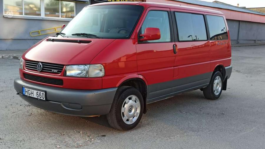 Красный Фольксваген Мультиван 1997 в Пакруойис, объемом двигателя 2.50 л и пробегом 445 тыс. км за 4800 €, фото 13 на AUTOMOTO.COM.LV
