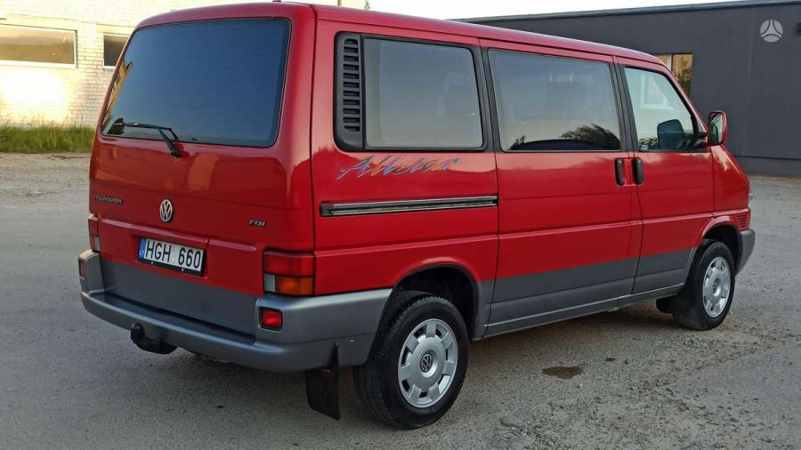 Красный Фольксваген Мультиван 1997 в Пакруойис, объемом двигателя 2.50 л и пробегом 445 тыс. км за 4800 €, фото 14 на AUTOMOTO.COM.LV