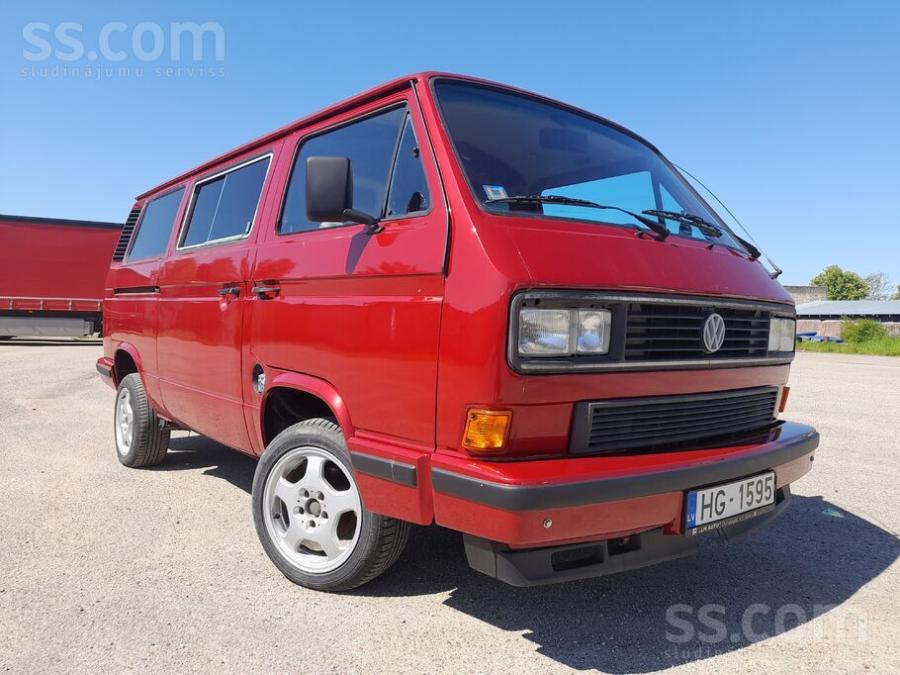Sarkans Volkswagen Multivan 1988 Talsi, ar dzinēja tilpumu 1.60 L un nobraukumu 194 tūkst. km par 10800 €, foto 1 vietnē AUTOMOTO.COM.LV