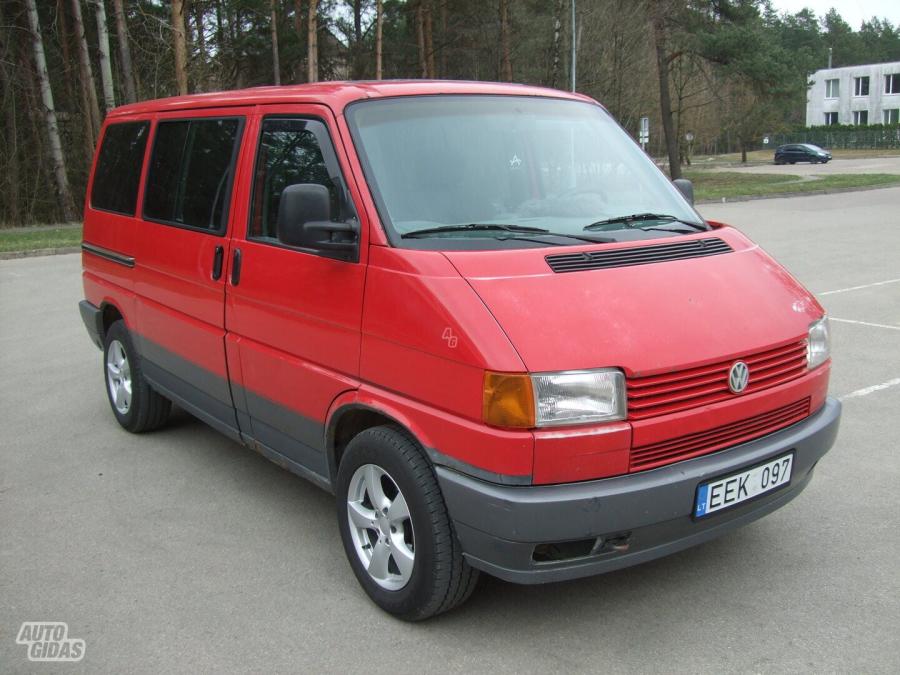 Sarkans Volkswagen Multivan 1994 Alīta, ar dzinēja tilpumu 2.50 L un nobraukumu 395 tūkst. km par 2950 €, foto 1 vietnē AUTOMOTO.COM.LV