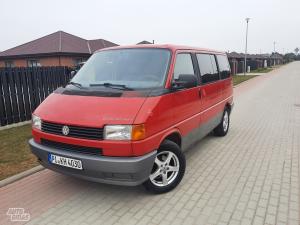 Red Volkswagen Multivan 1996 in Klaipeda, with an engine capacity of 2.40 L and mileage of 353 thousand km for 3590 €, photo  on AUTOMOTO.COM.LV