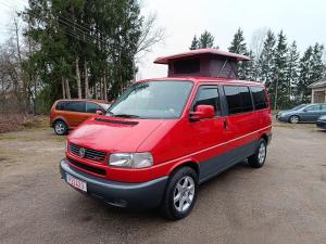 Red Volkswagen Multivan 1996 in Sirvintos, with an engine capacity of 2.50 L and mileage of 351 thousand km for 7999 €, photo 8 on AUTOMOTO.COM.LV