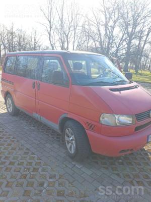 Red Volkswagen Multivan 1997 in Ventspils, with an engine capacity of 2.50 L and mileage of 417 thousand km for 3250 €, photo 16 on AUTOMOTO.COM.LV