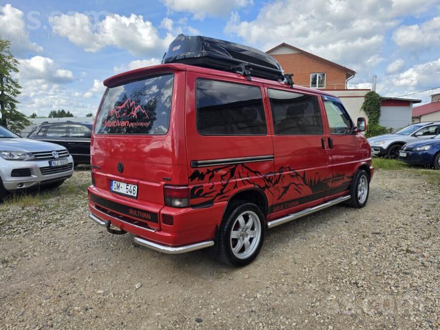 Red Volkswagen Multivan 1997 in Rezekne, with an engine capacity of 2.50 L and mileage of 0 thousand km for 5850 €, photo 5 on AUTOMOTO.COM.LV
