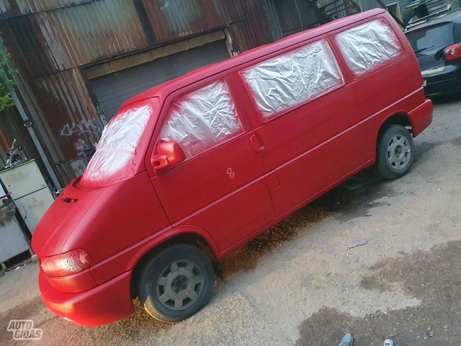 Red Volkswagen Multivan 1998 in Vilnius, with an engine capacity of 2.50 L and mileage of 480 thousand km for 3800 €, photo 17 on AUTOMOTO.COM.LV